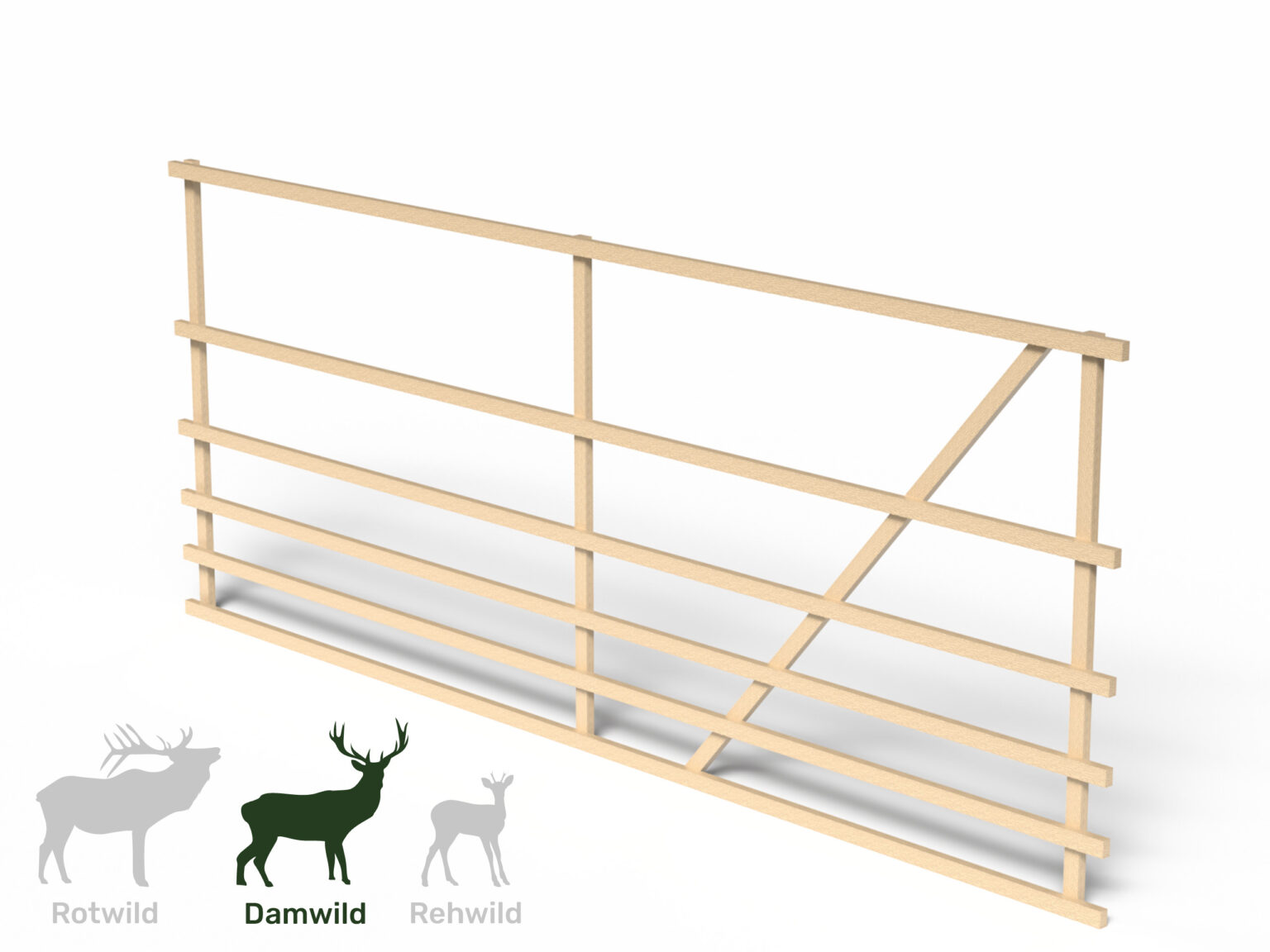 HG3 - Hordengatter - Wildschutzzaun 2m höhe - dicht - Hordengatter Shop