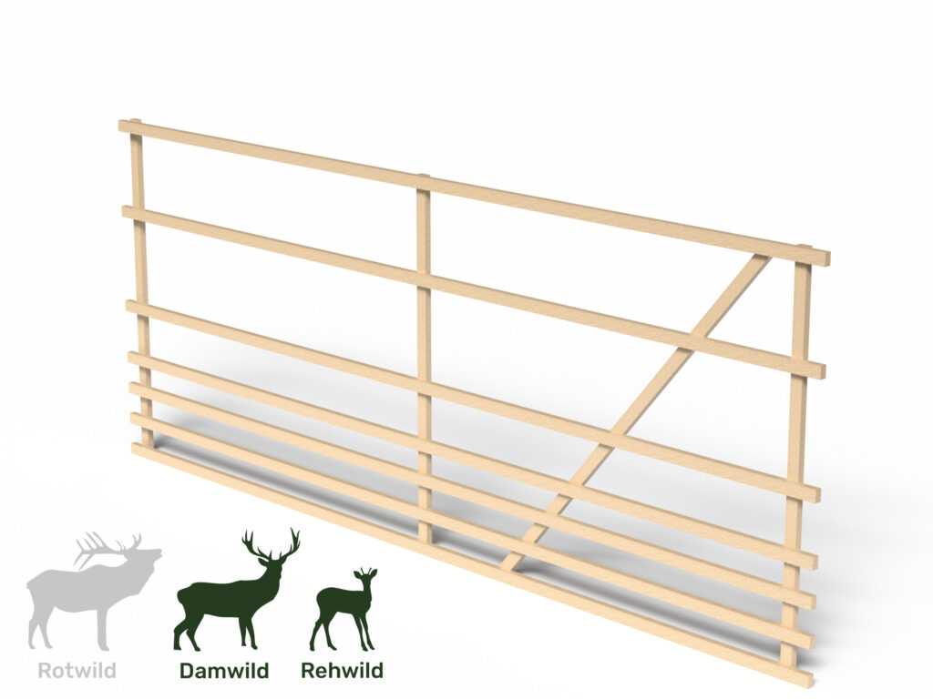 HG3 - Hordengatter - Wildschutzzaun 2m höhe - dicht - Hordengatter Shop